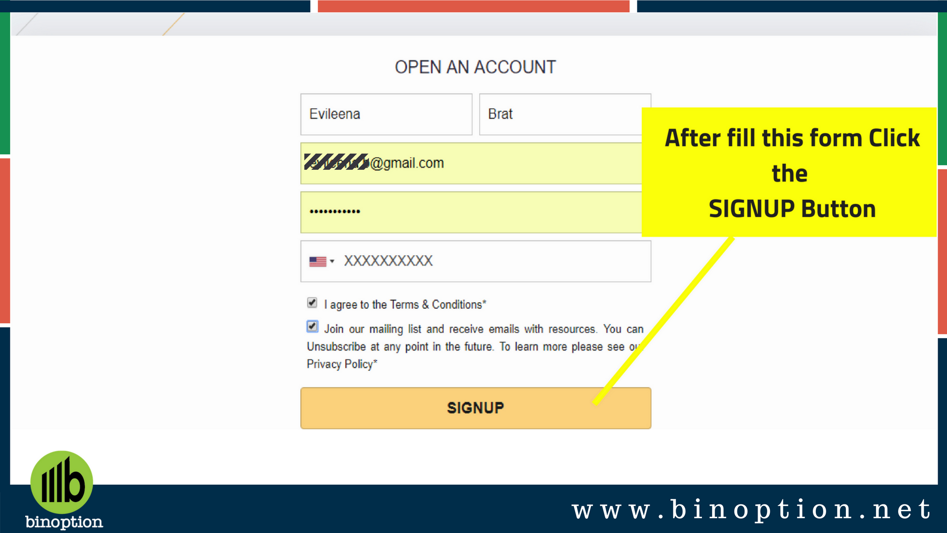 After clicking the “OPEN ACCOUNT”, new page will open and you will find ...